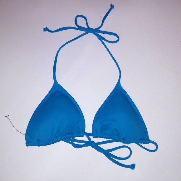 Victoria's Secret | Swim | Victoria Secret Swim Bikini Top Blue Solid ...